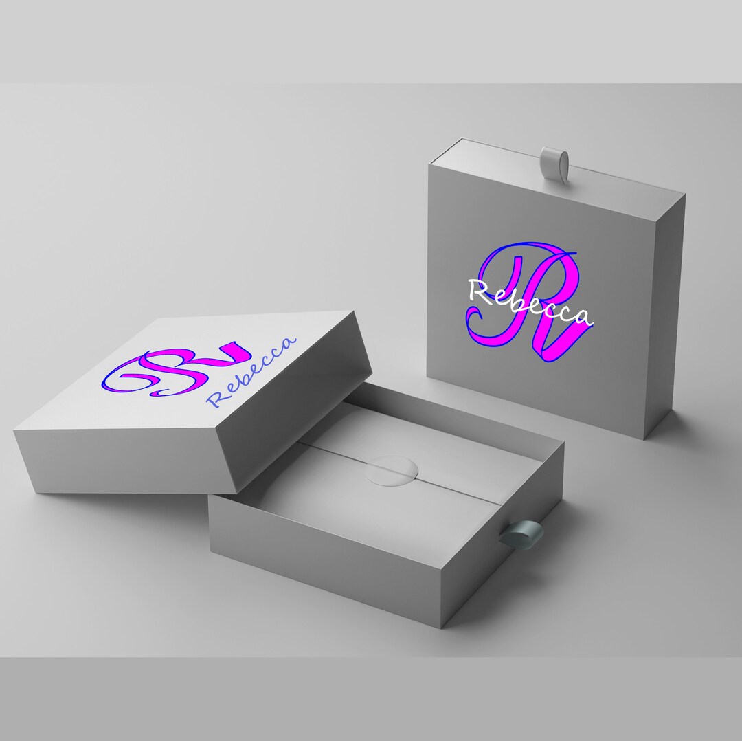 Monogram Ribbon Alphabet Vector SVG, PNG - Etsy