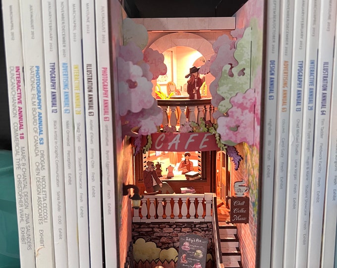 FINISHED Book Nook: Cherry Blossom Café in Paris - (with Touch & Motion ...