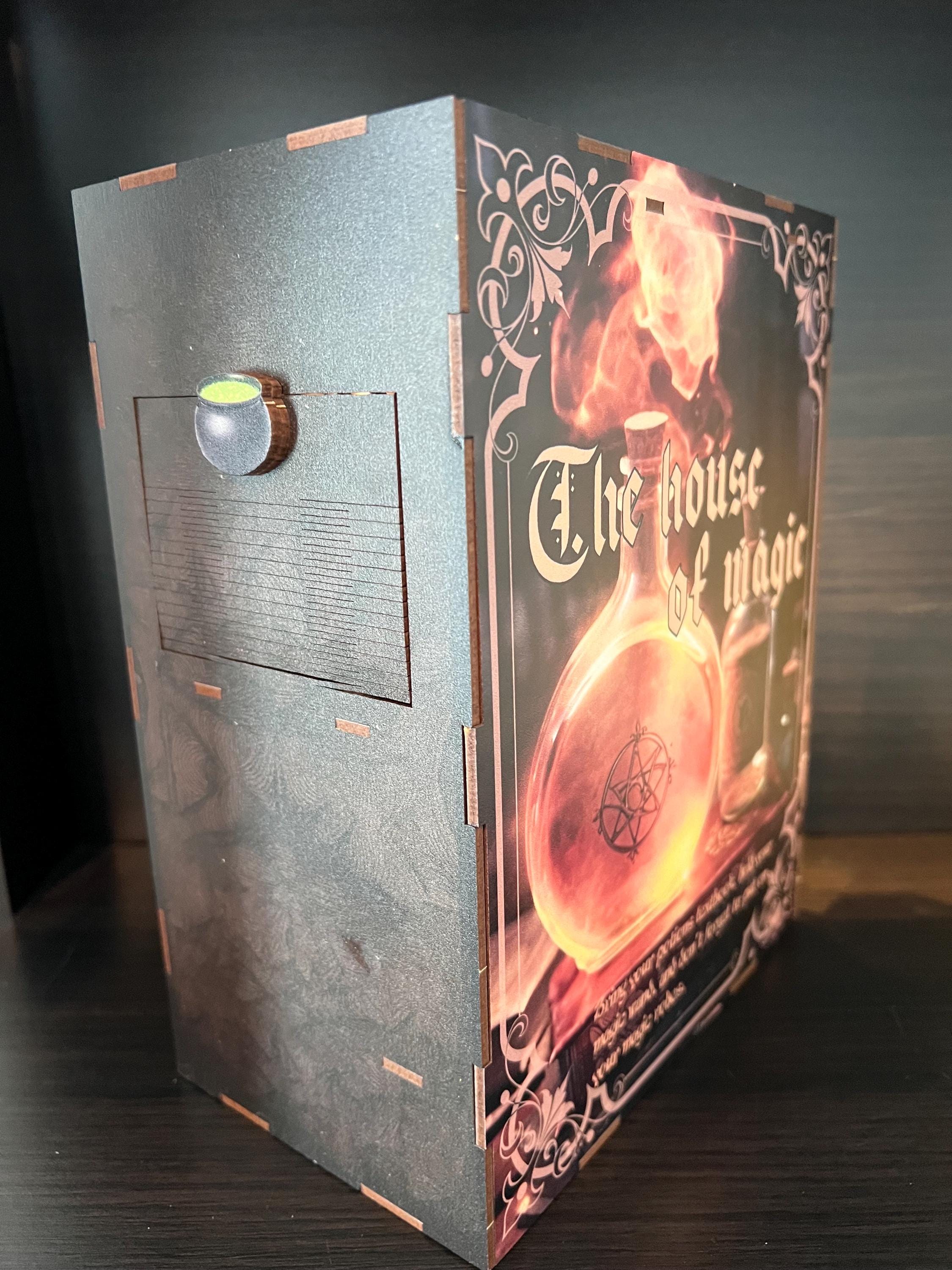 COMPLETED Book Nook: the House of Magic With Dust Cover + Touch ...