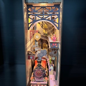 FINISHED Book Nook: the Steam Age with Motion Sensing Lighting - Etsy