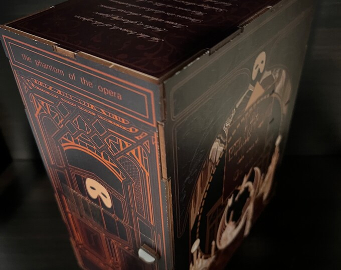 COMPLETED Book Nook: Phantom of the Opera With Dust Cover + Touch ...