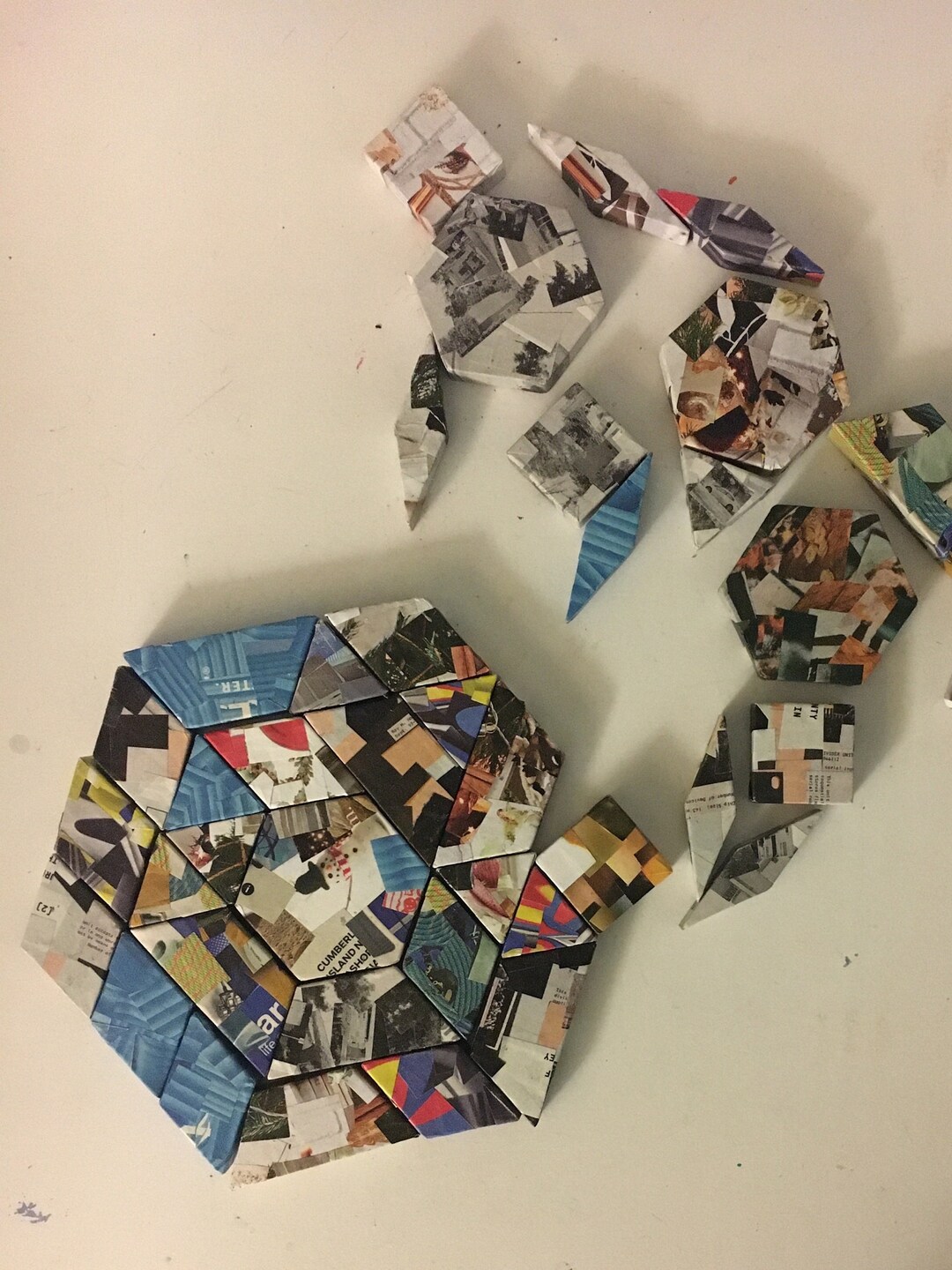Handmade Puzzle Collage Blocks - Etsy