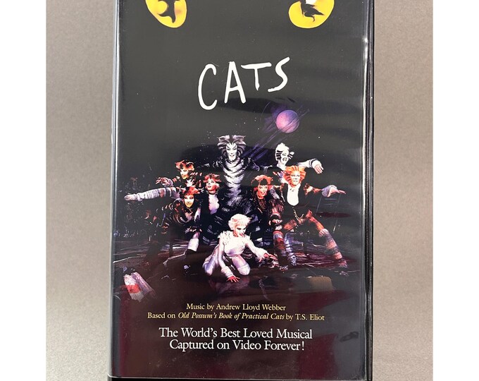 Vintage VHS Clamshell Case and Tape, Cats the Musical, 1998 - Etsy