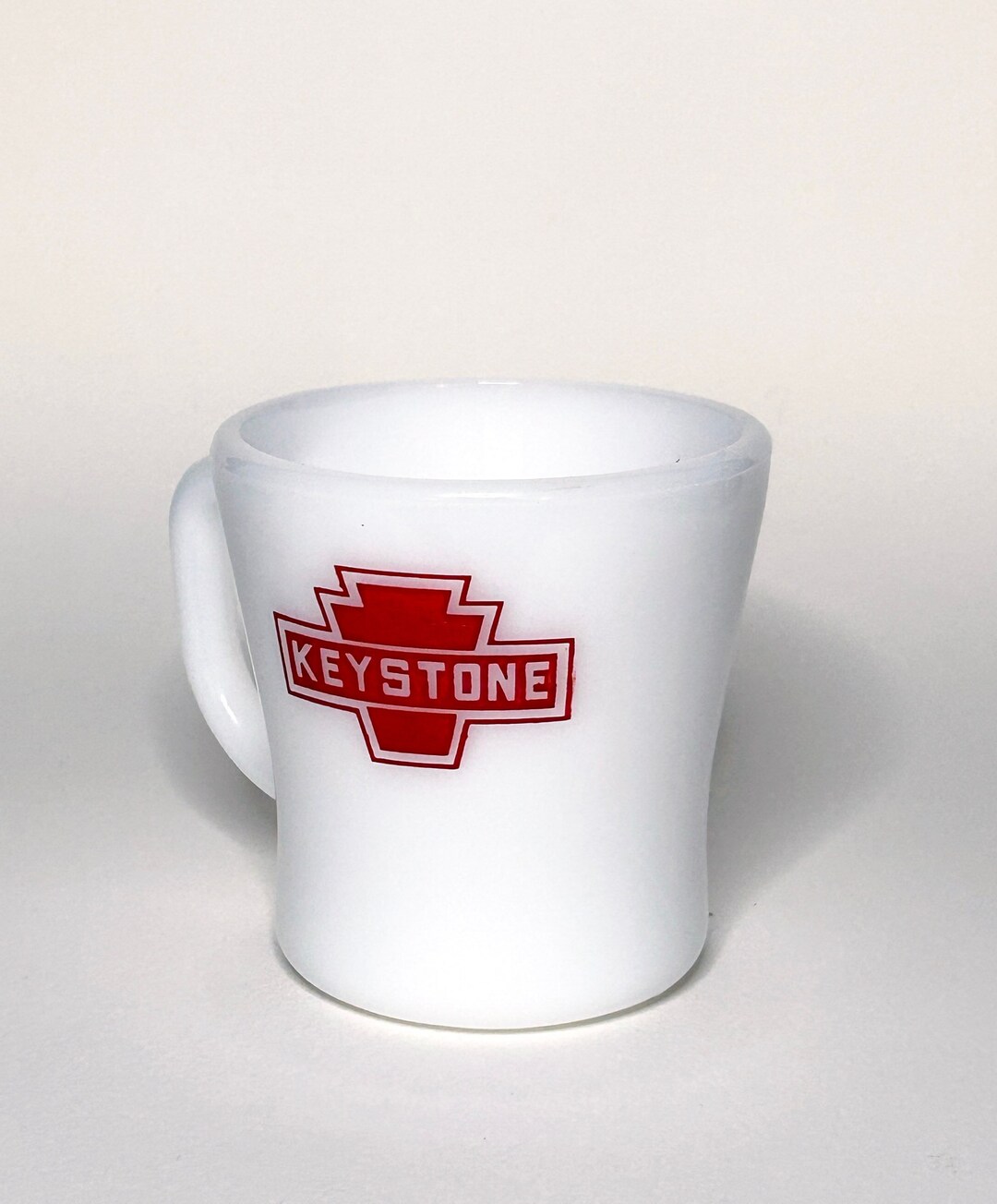 Vintage Milk Glass Keystone Federal Mug, More Power to You Anchor ...