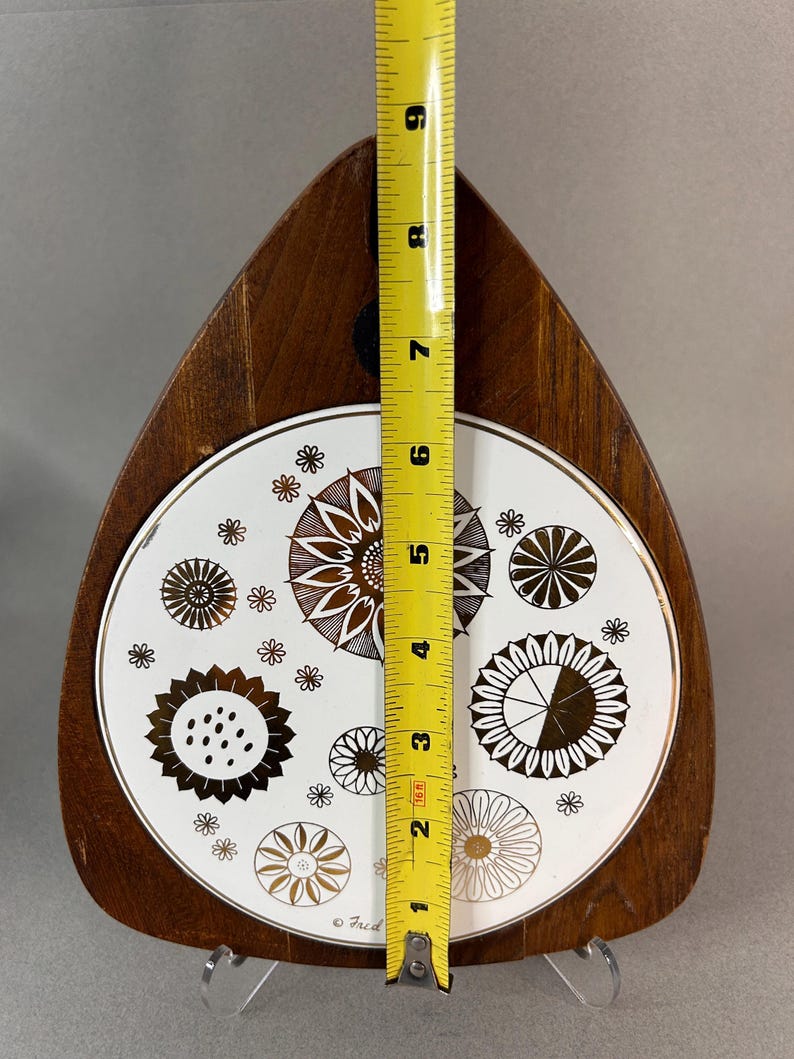 Vintage Mid Century Modern, Fred Press, Atomic Sun Bursts Ceramic Tile ...