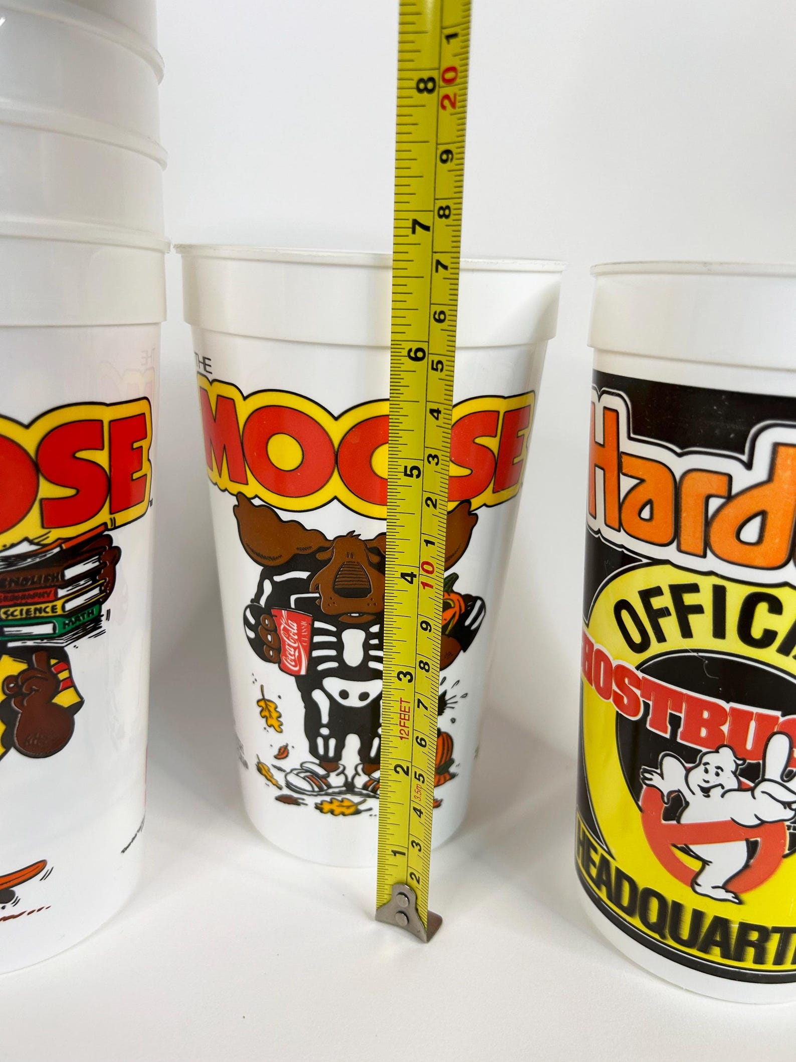 Vintage Hardees Plastic Cups, Ghostbusters 2 and the Moose, Coca Cola ...