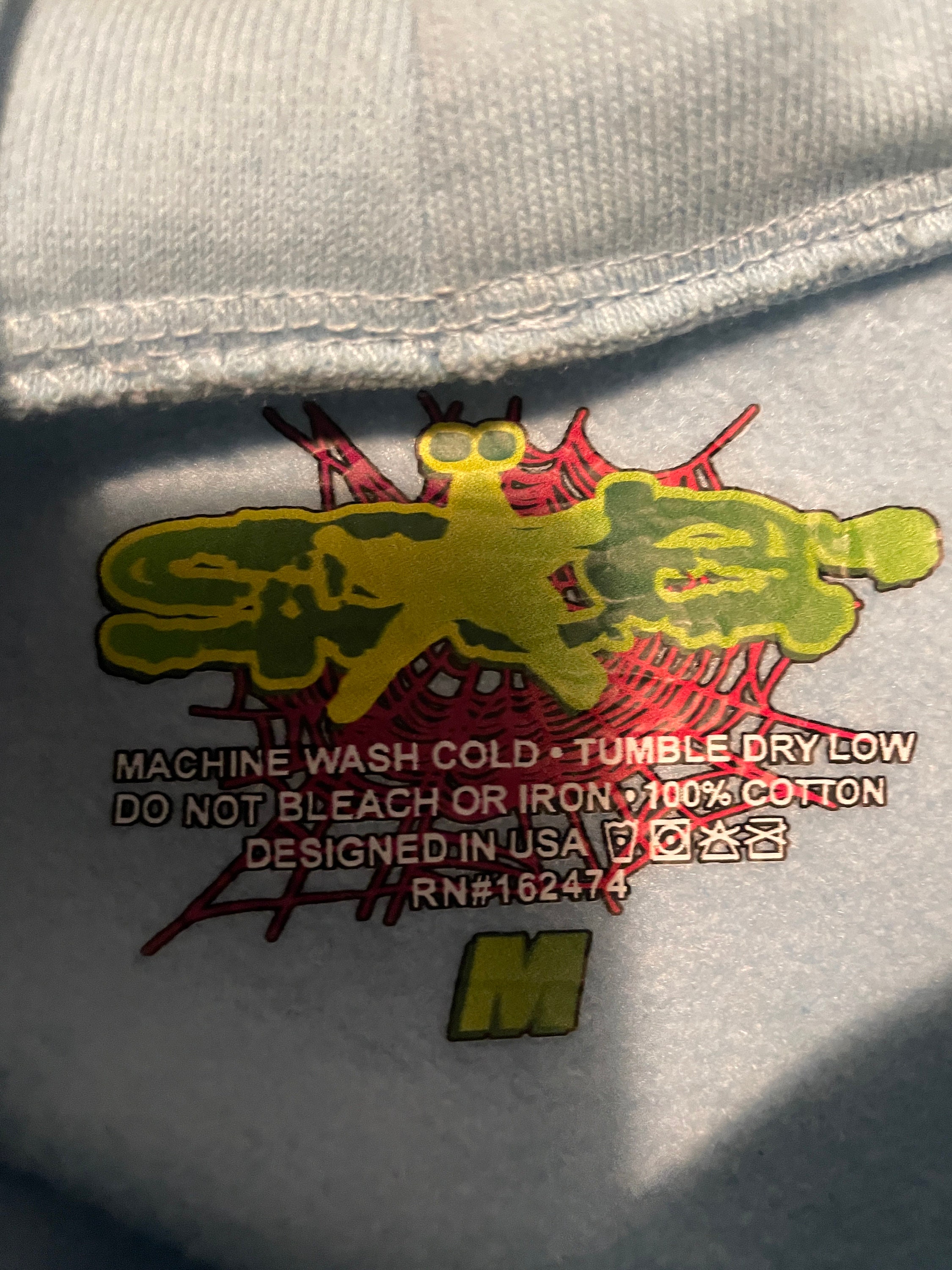 Spider Sp5der Worldwide Hoodie Baby Blue - Etsy