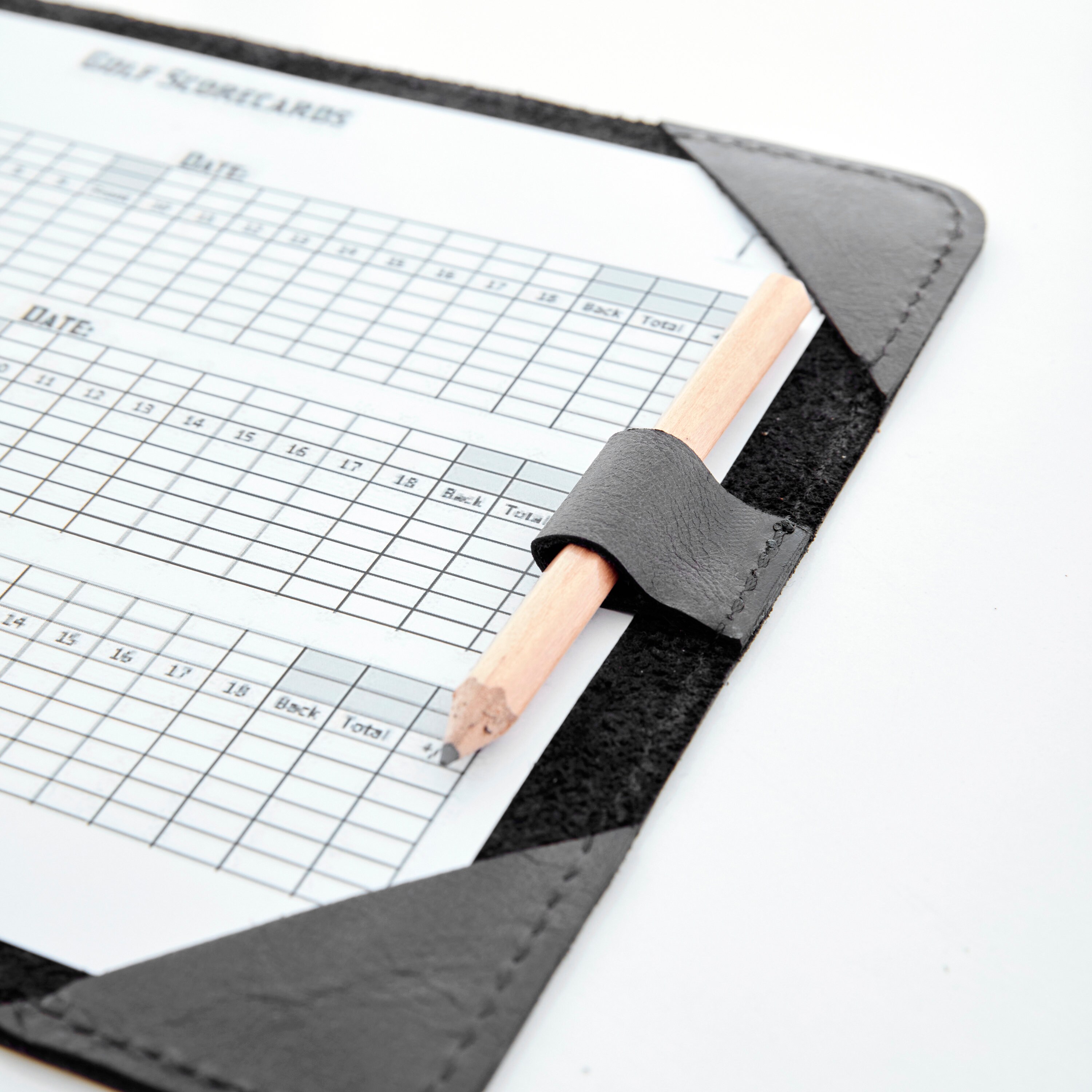 Personalized Leather Golf Scorecard With Pen Holder / Custom Golf Gift ...