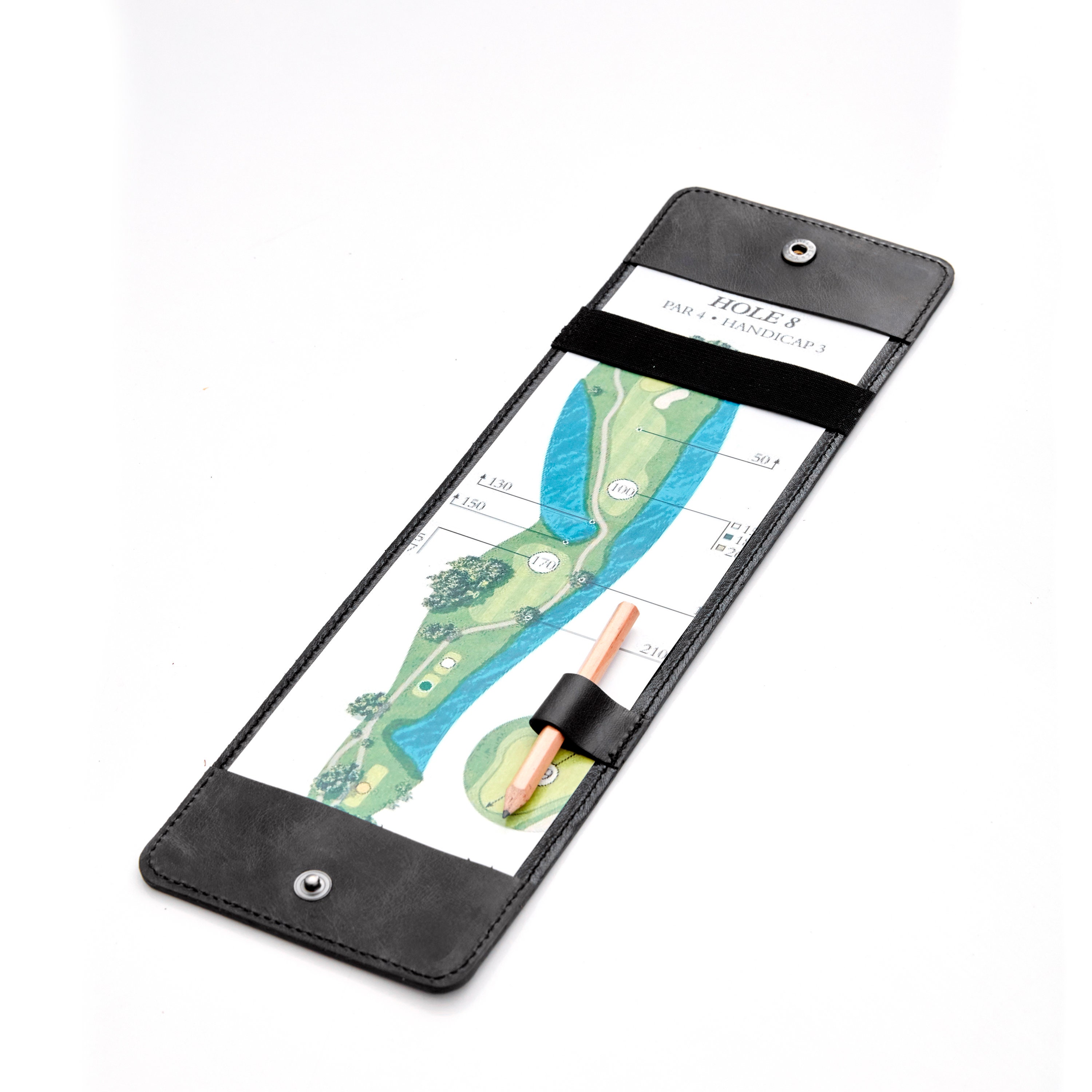 Personalized Double-sided Leather Golf Yardage Book / Custom Golf Gift ...