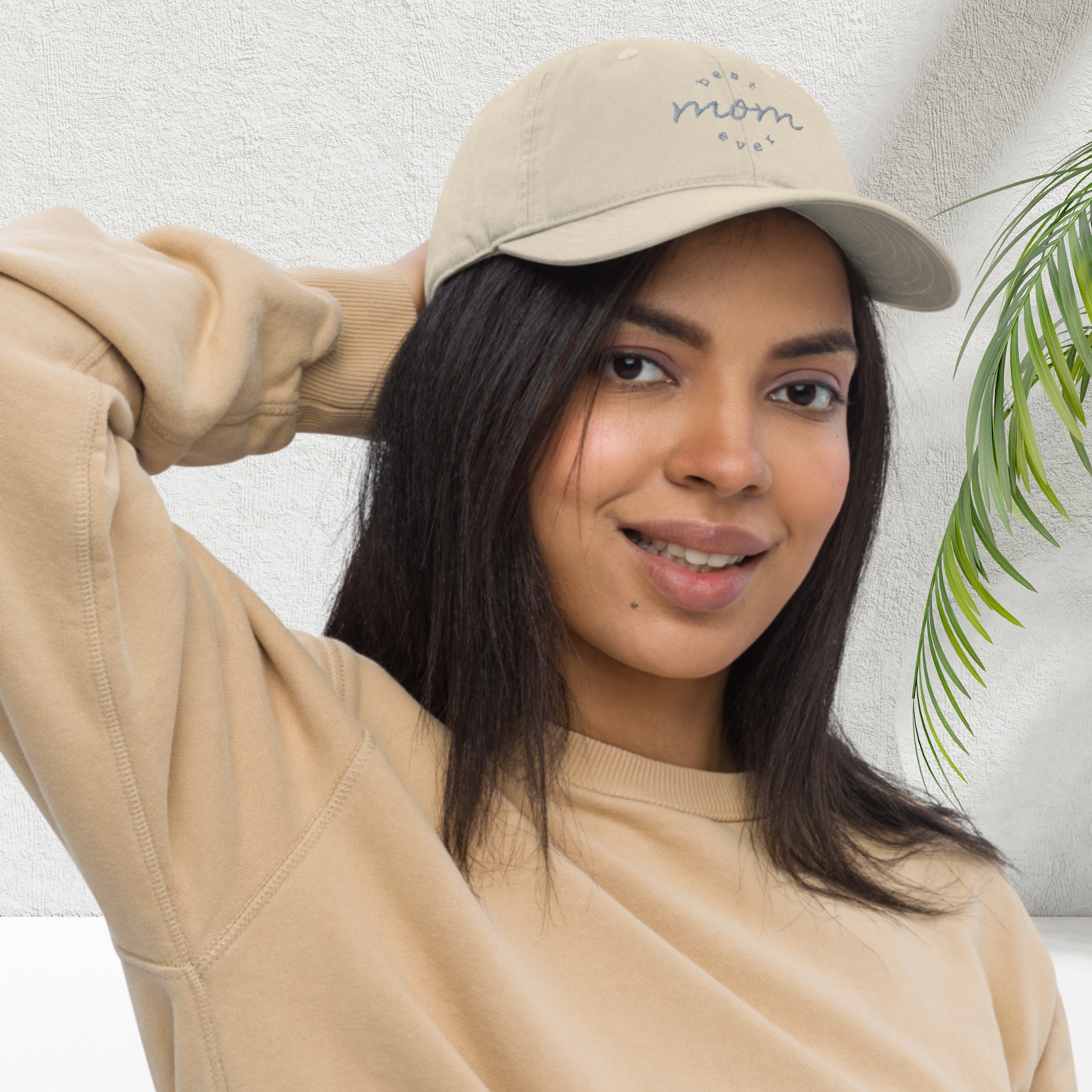 Best Mom Ever Cap Embroidered Organic Cotton Hat Beautiful Mother's Day ...