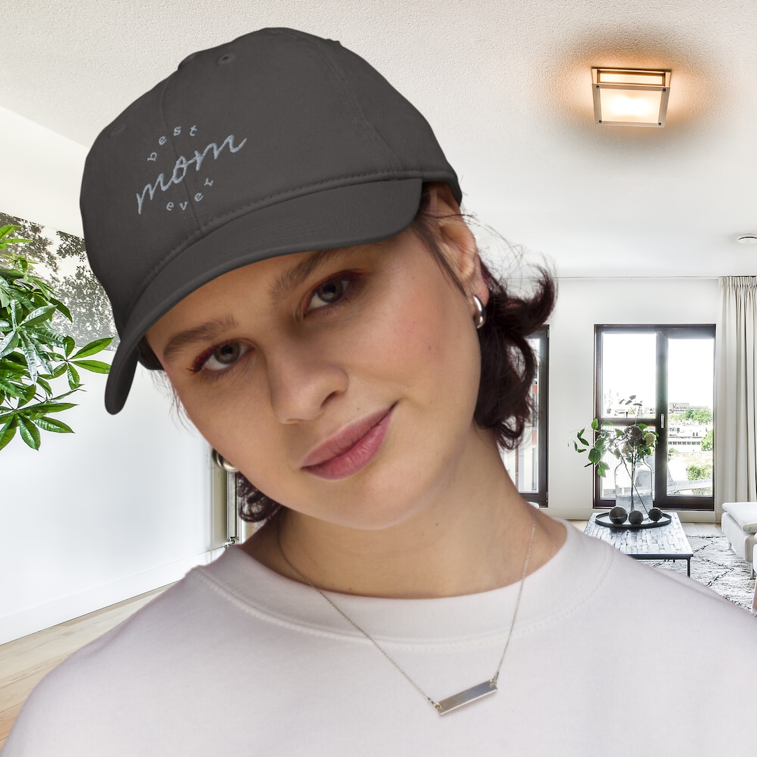 Best Mom Ever Cap Embroidered Organic Cotton Hat Beautiful Mother's Day ...