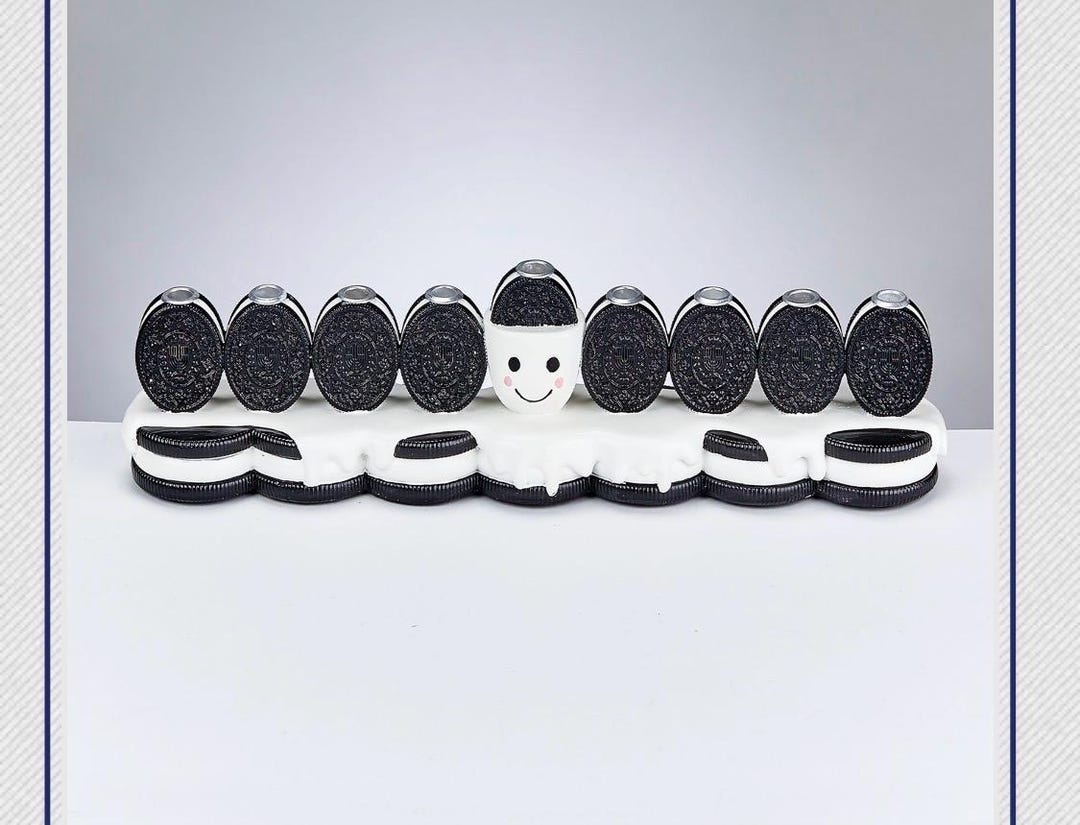 Oreo Cookie Menorah Funny Chanukah - Etsy