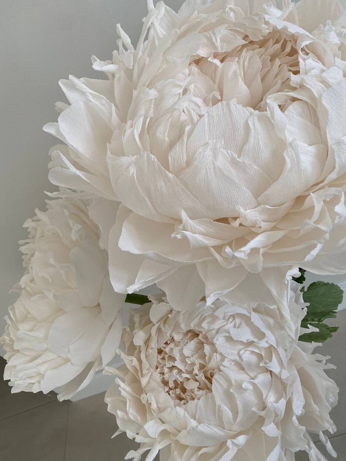 3 Free-standing Oversized Paper Peonies, 3 Big Standing Paper Flowers ...
