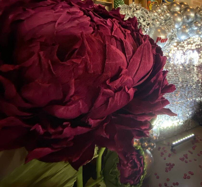 3 Free-standing Oversized Paper Peonies, 3 Big Standing Paper Flowers ...