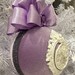 Set of 4 Lilac Velvet Christmas Tree Ornaments. the Set Includes Shapes ...
