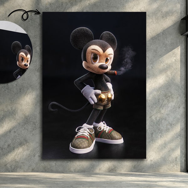 Mickey Smoking - Etsy
