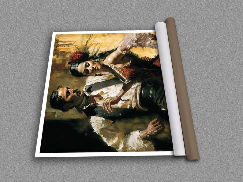 Dance Canvas Painting, Tango Print, Dance Canvas Art, Tango Couple ...