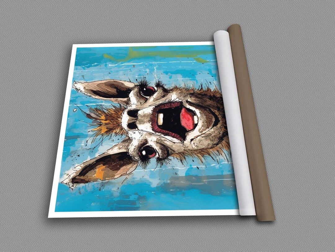 Funny Animal Prints, Funny Animal Art, Llama Wall Art Prints, Animal ...