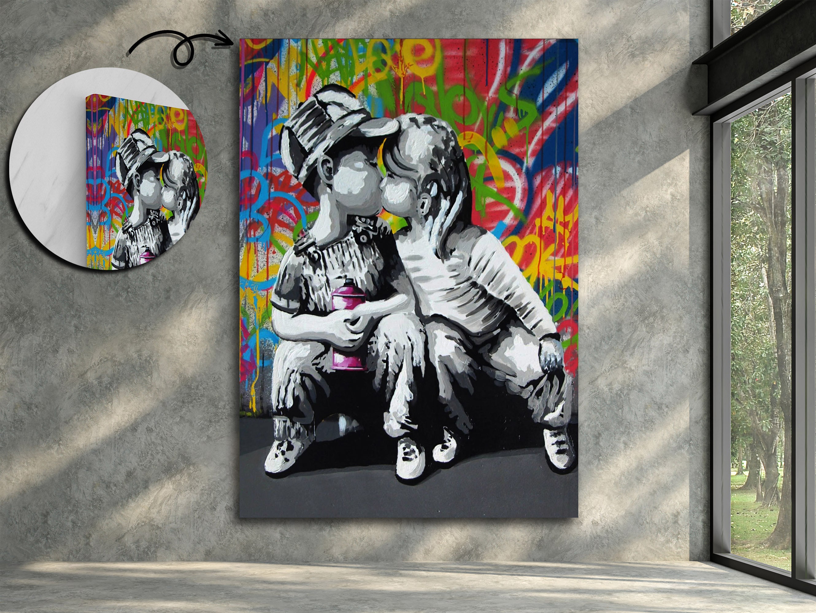 Banksy Two Little Kids, Banksy Little Child, Banksy Collage, Banksy ...