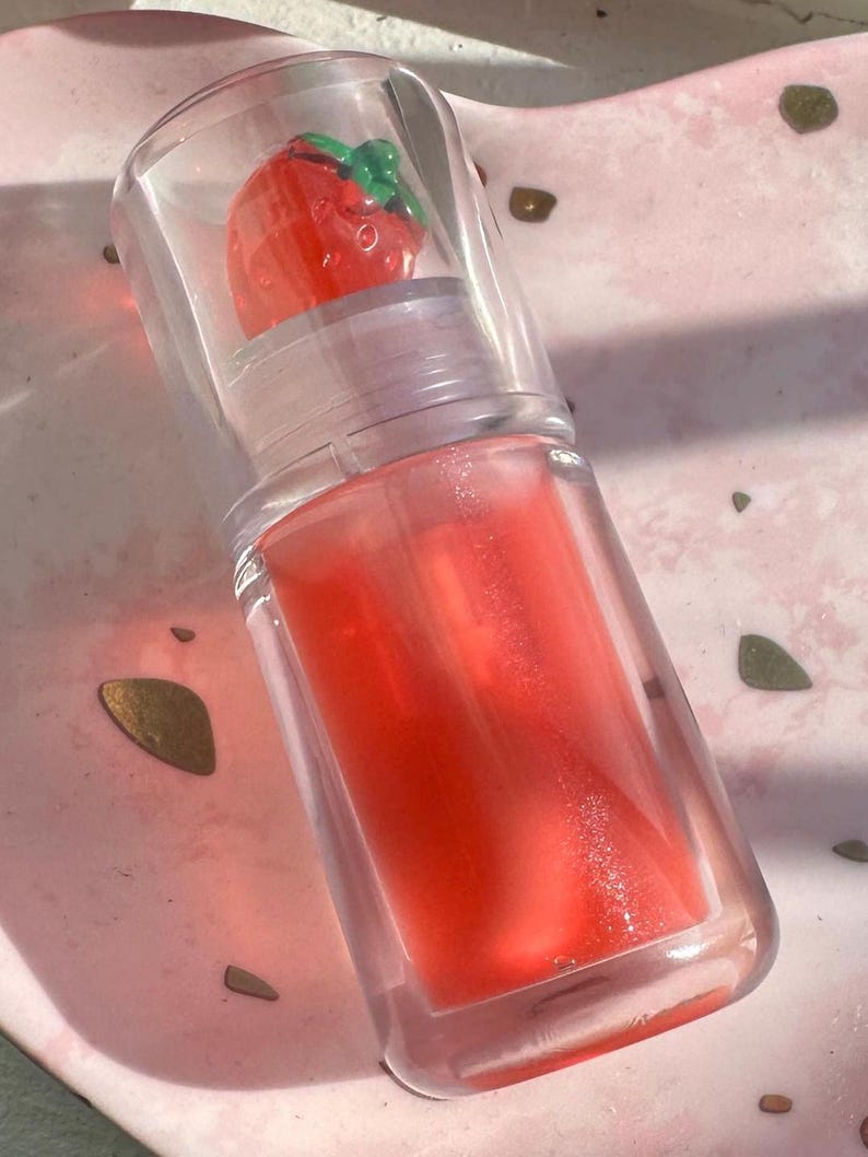 Strawberry Color Changing Lip Gloss - Etsy