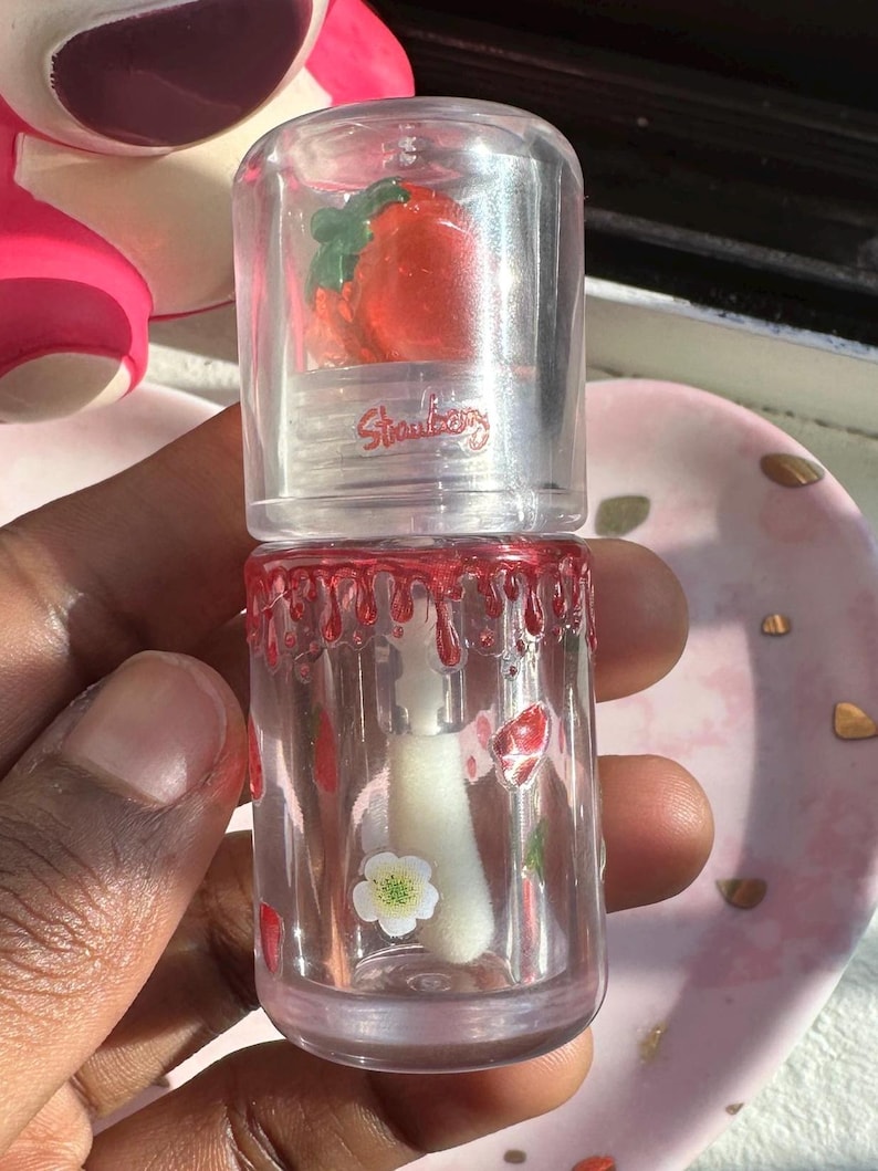 Strawberry Color Changing Lip Gloss - Etsy