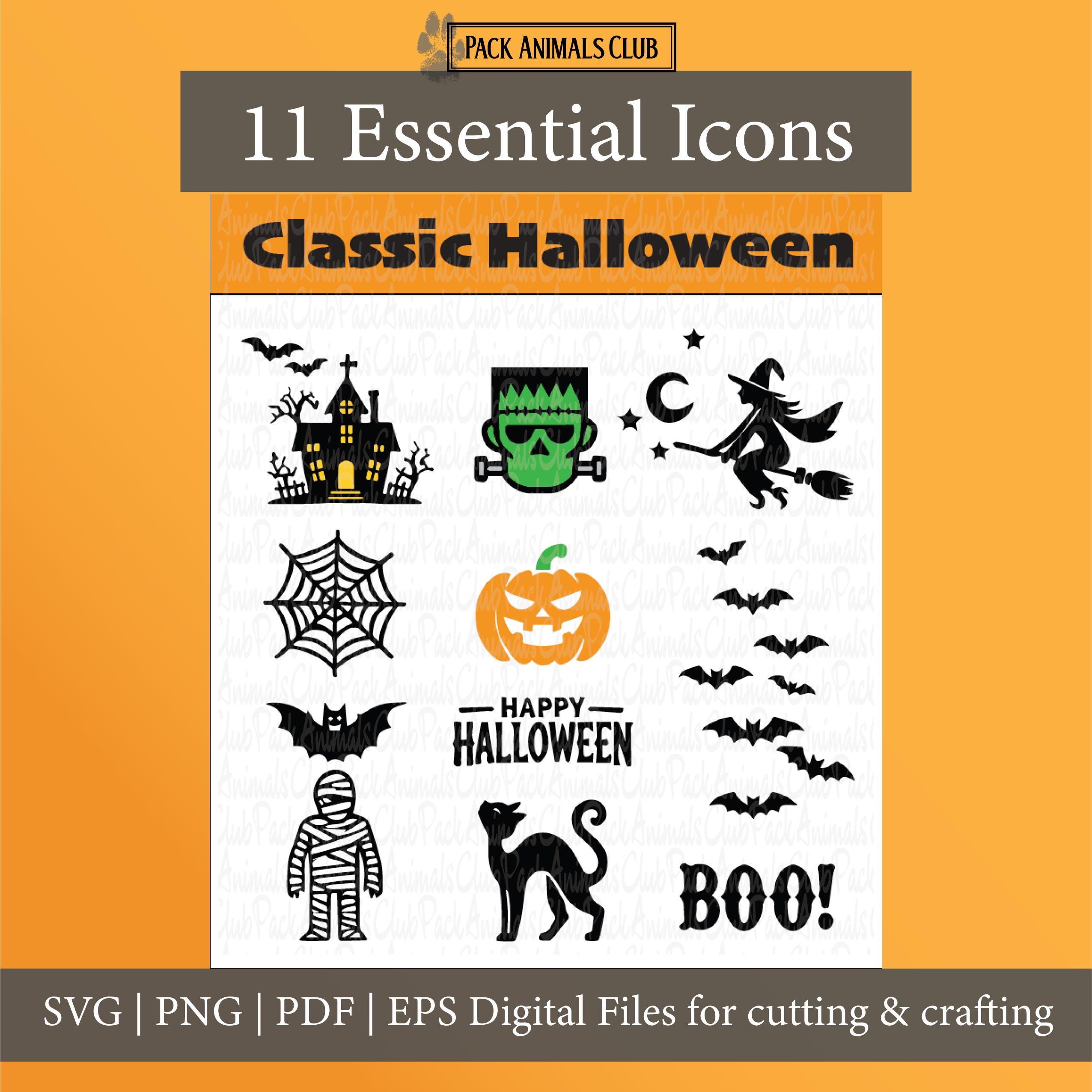 Halloween Mini Pack SVG PDF PNG Bundle - Etsy