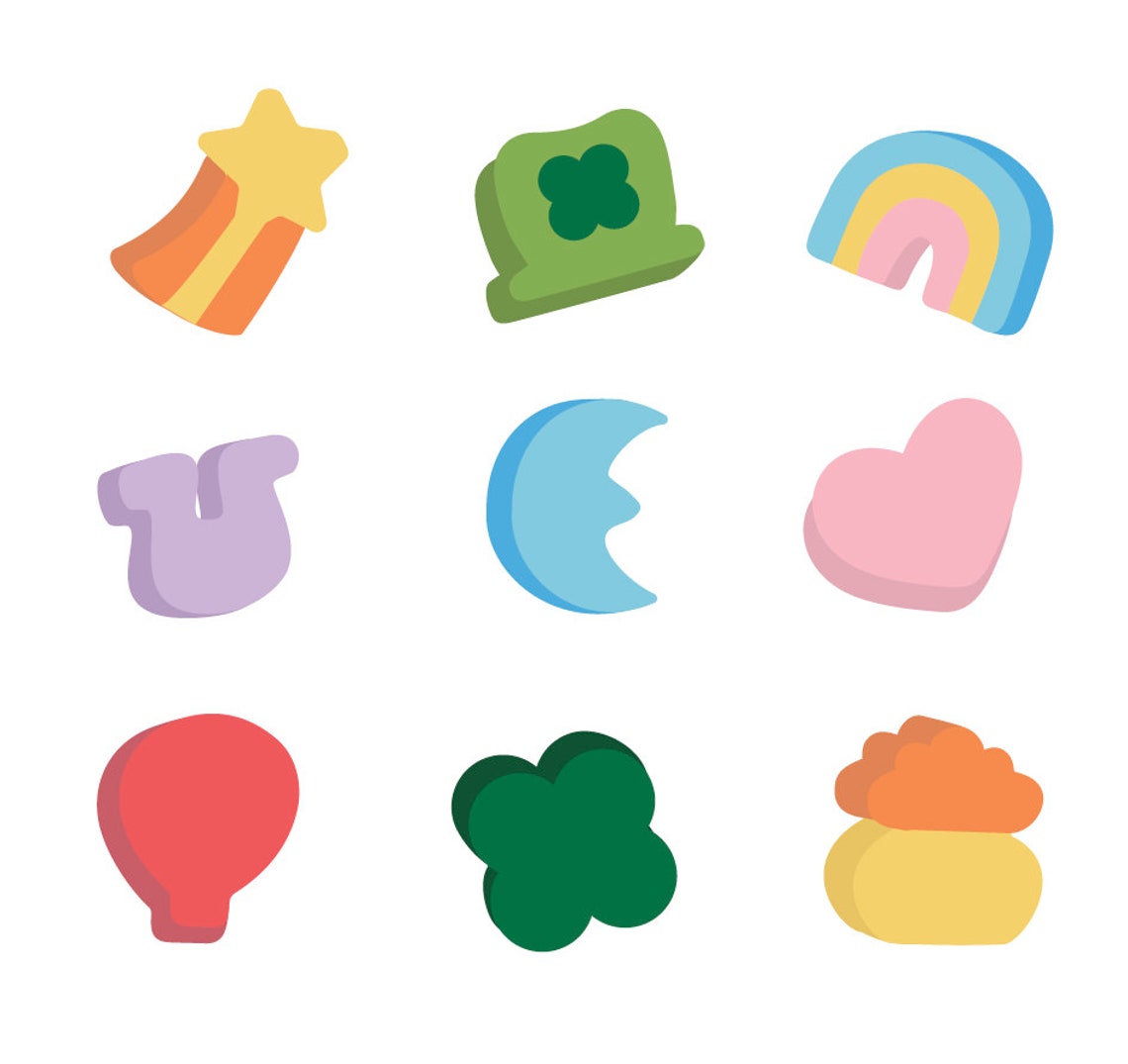 St Patricks Lucky Charms SVG | PDF | PNG Bundle - Etsy