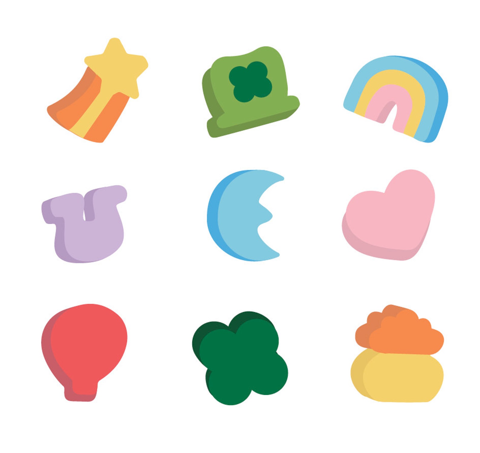St Patricks Lucky Charms SVG | PDF | PNG Bundle - Etsy