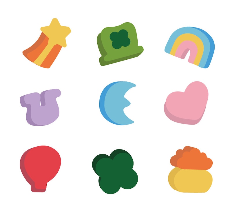 St Patricks Lucky Charms SVG | PDF | PNG Bundle - Etsy