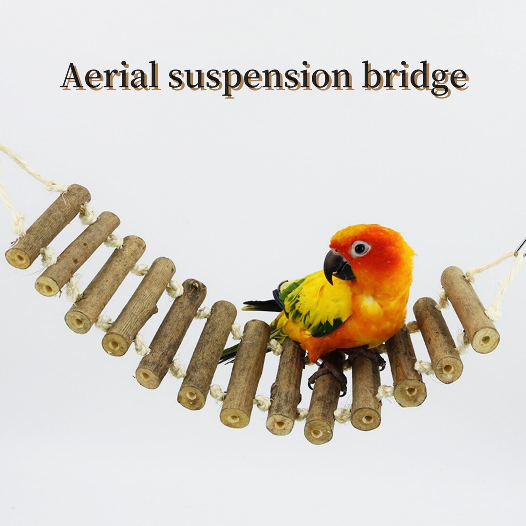 Bird Ladder Bridge Parrot Jute Rope Wood Bridge Ladder - Etsy