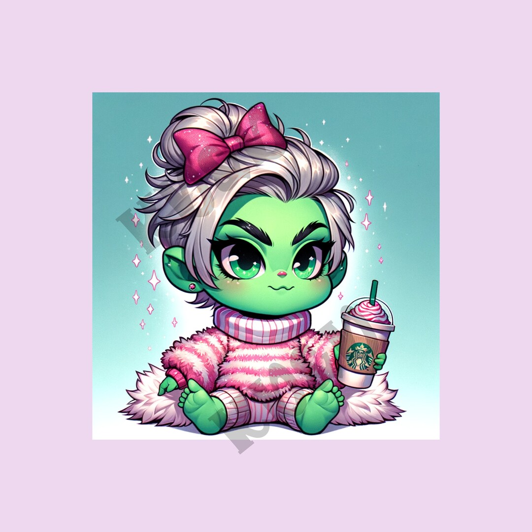 Baby Grouch Green Chibi Doll I Girl Chibi Baby Grouch I Green - Etsy