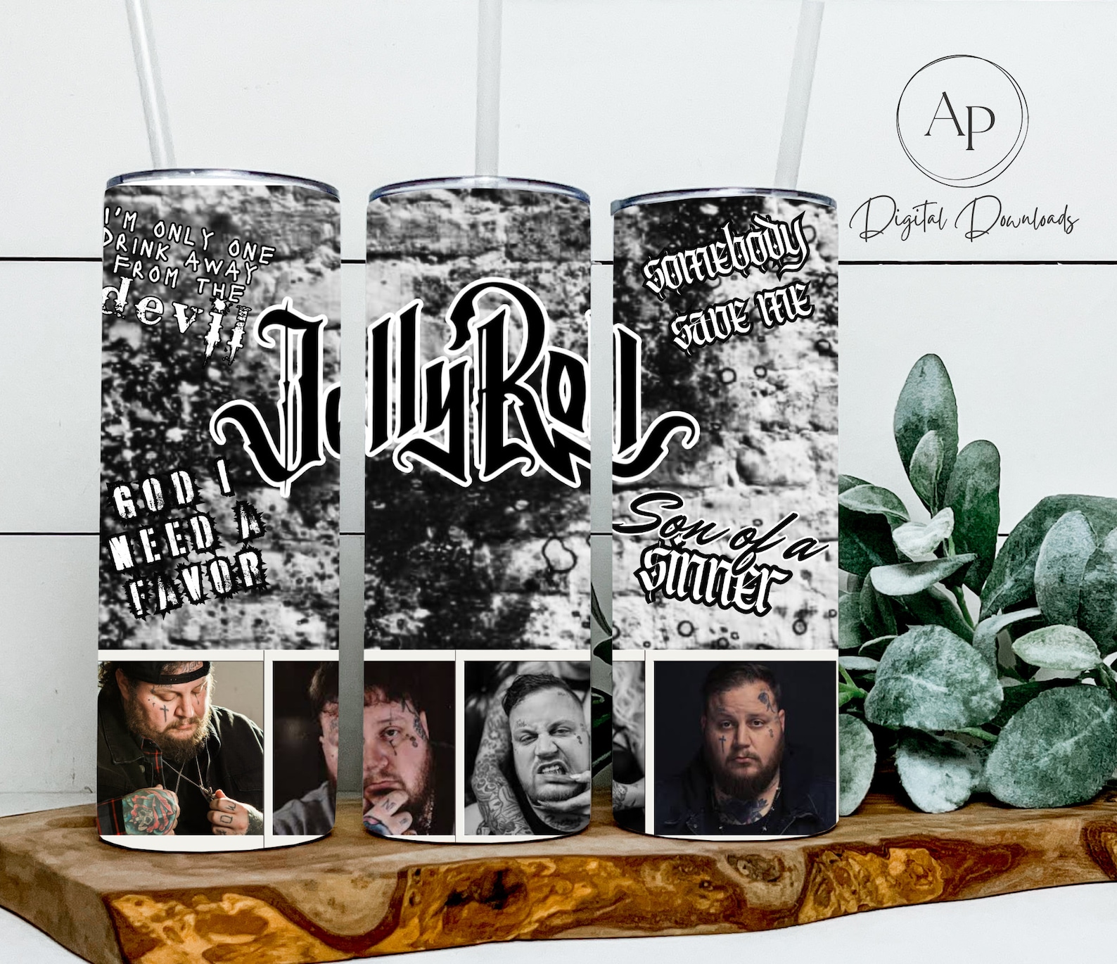 Jelly Roll Tumbler Wrap, Jelly Roll Lyrics Tumbler Design, Tumbler Wrap ...