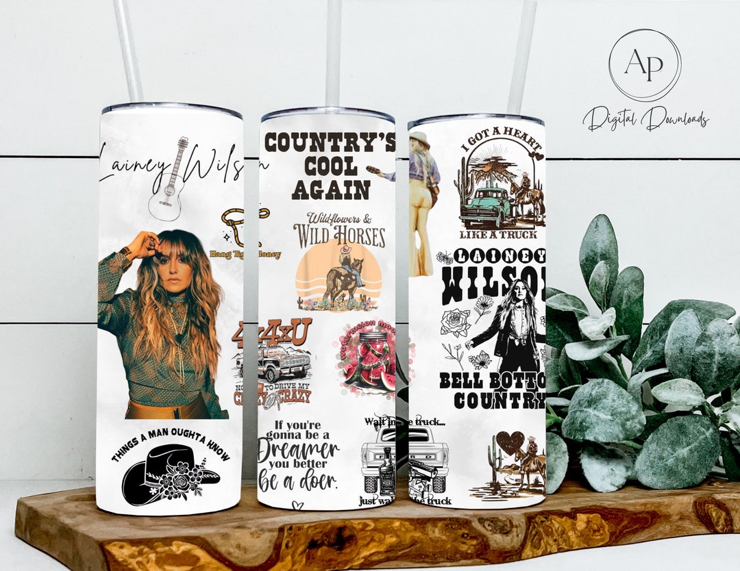 Lainey Wilson Tumbler Wrap, Lainey Wilson Lyrics Tumbler Design ...