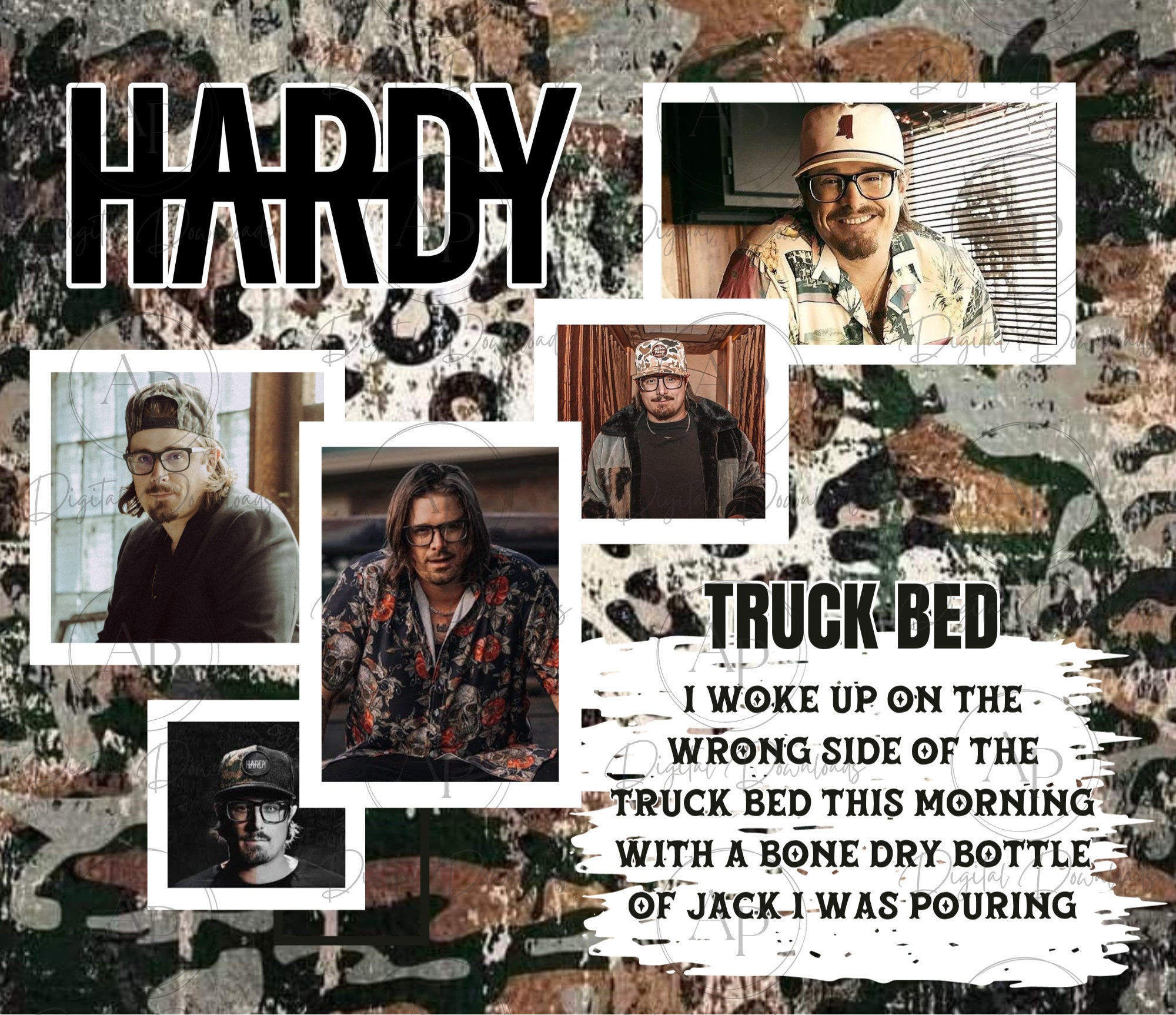 Hardy Tumbler Wrap, Hardy Lyrics Tumbler Design, Hardy Collage Tumbler ...