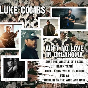 Luke Combs Lyric Tumbler Wrap Design (PNG, JPG, PDF) - Etsy