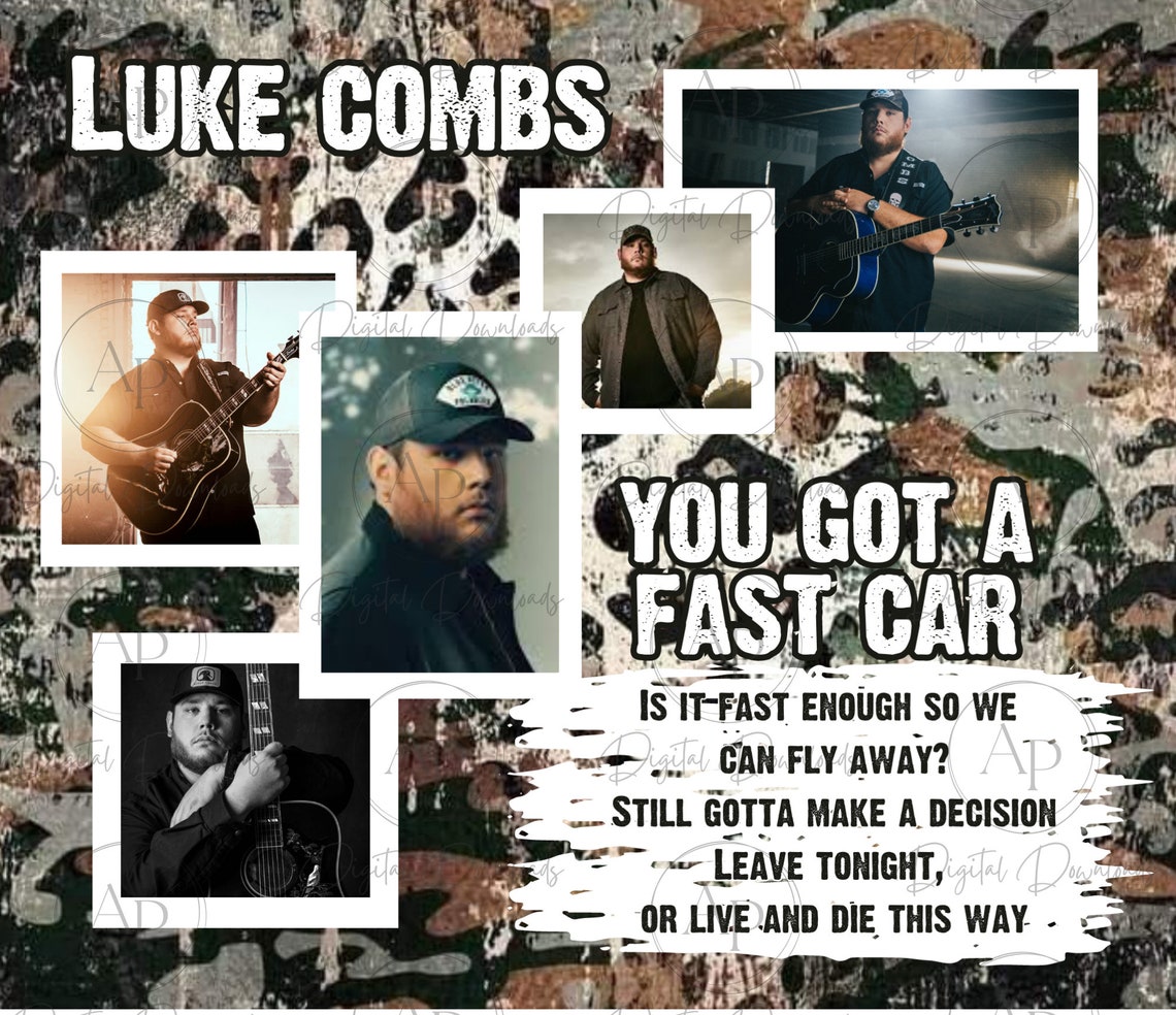 Luke Combs Tumbler Wrap, Luke Combs Lyric Tumbler Design, Tumbler Wrap ...