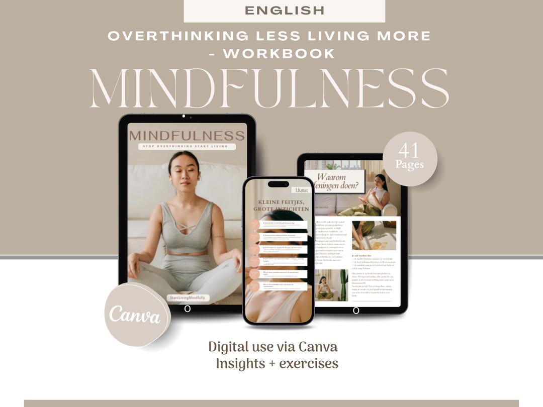 Mindfulness | Stop Overthinking Workbook (EN) | Digital | Canva ...