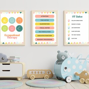 Bright OT Digital Prints Bundle | Occupational Therapy, Decor, Clinic ...