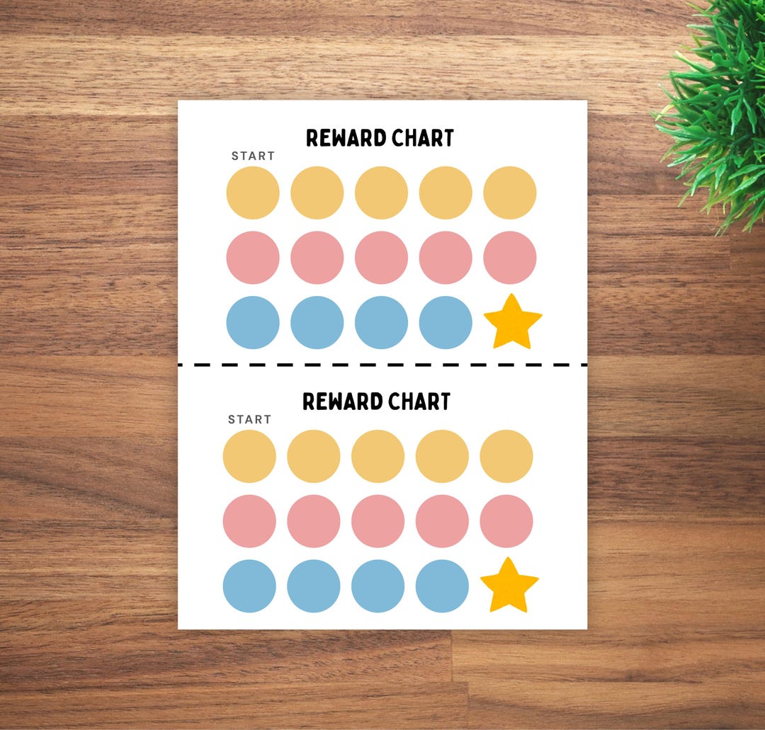 2 in 1 Reward Chart | Kids, Students, Clients | Home, School, Classroom ...