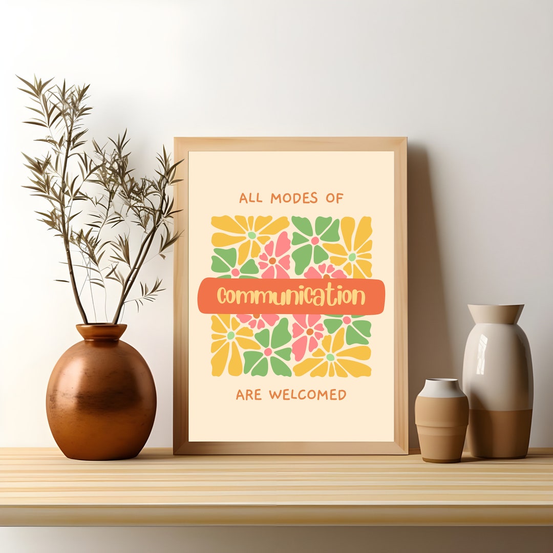 All Modes of Communication Are Welcomed | Digital Print | Speech ...