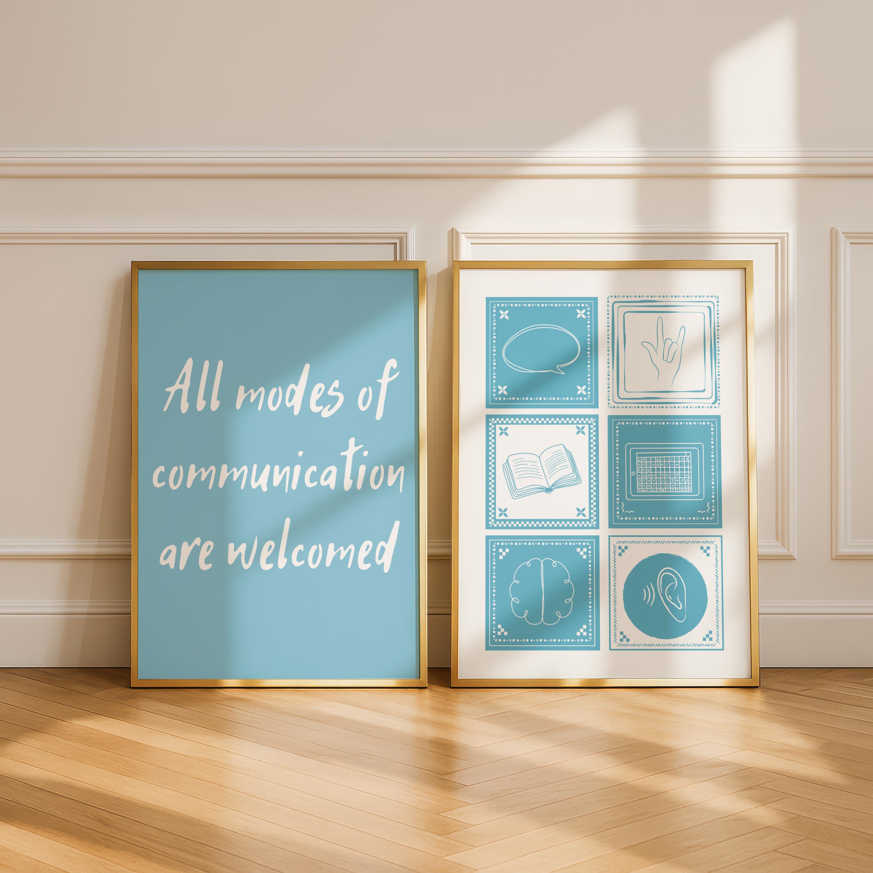 SLP Blue Coastal Cottage Digital Prints Bundle | Speech Therapy, Decor ...