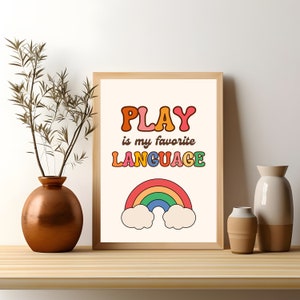 Groovy SLP Digital Prints Bundle | Retro Speech Therapy, Decor, Clinic ...