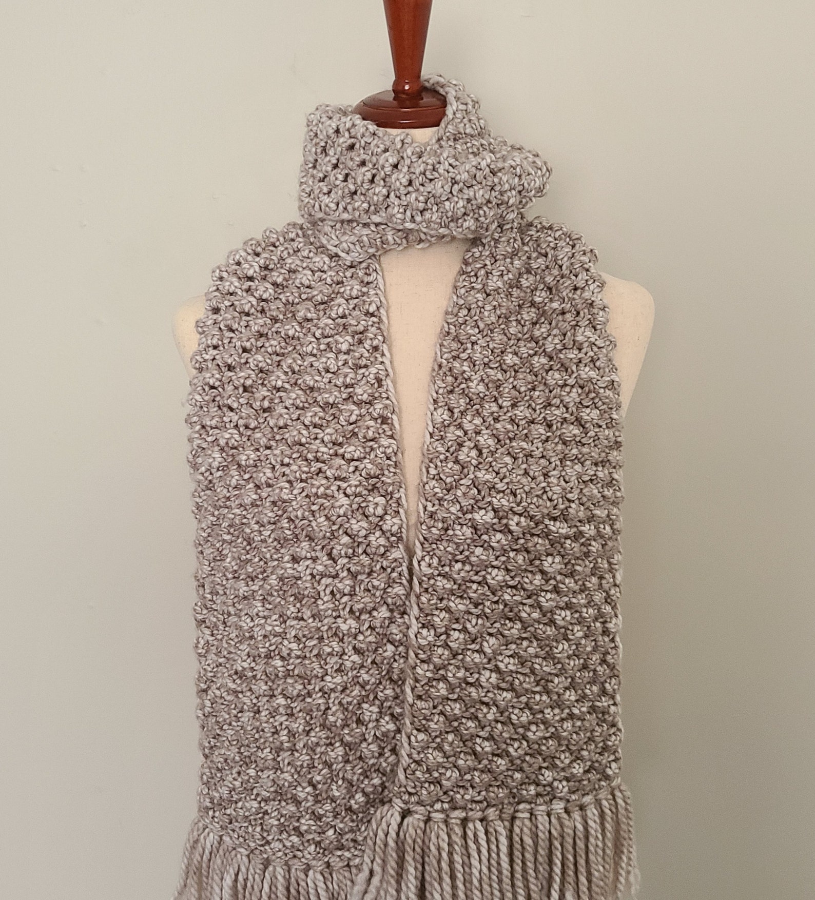 Bohemian Raspberry Scarf Knitting Pattern - Etsy