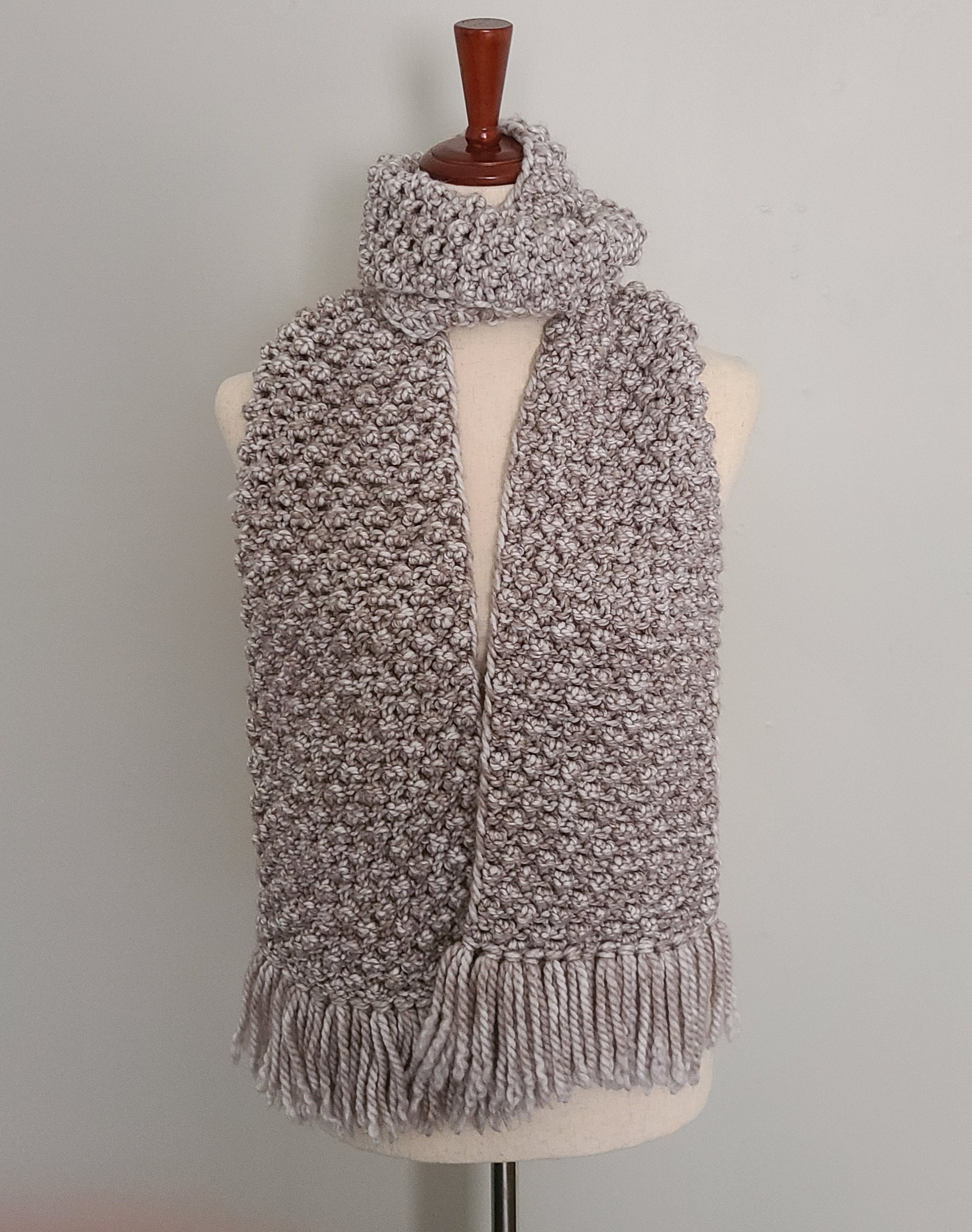 Bohemian Raspberry Scarf Knitting Pattern - Etsy
