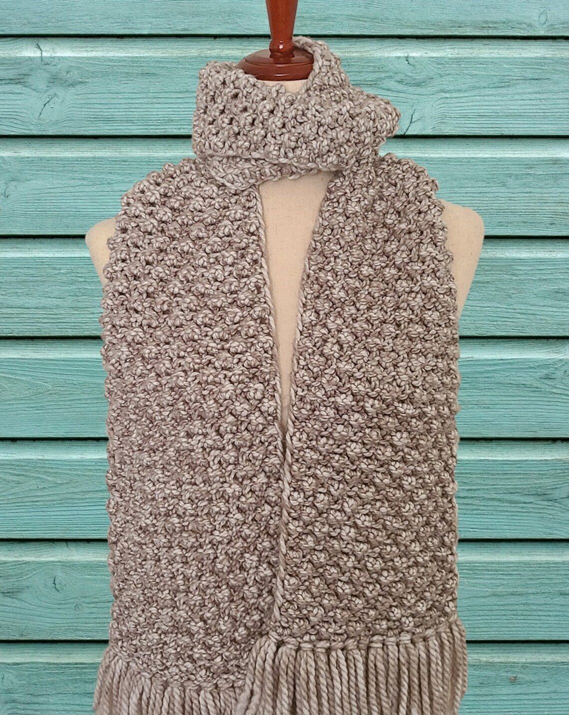 Bohemian Raspberry Scarf Knitting Pattern - Etsy