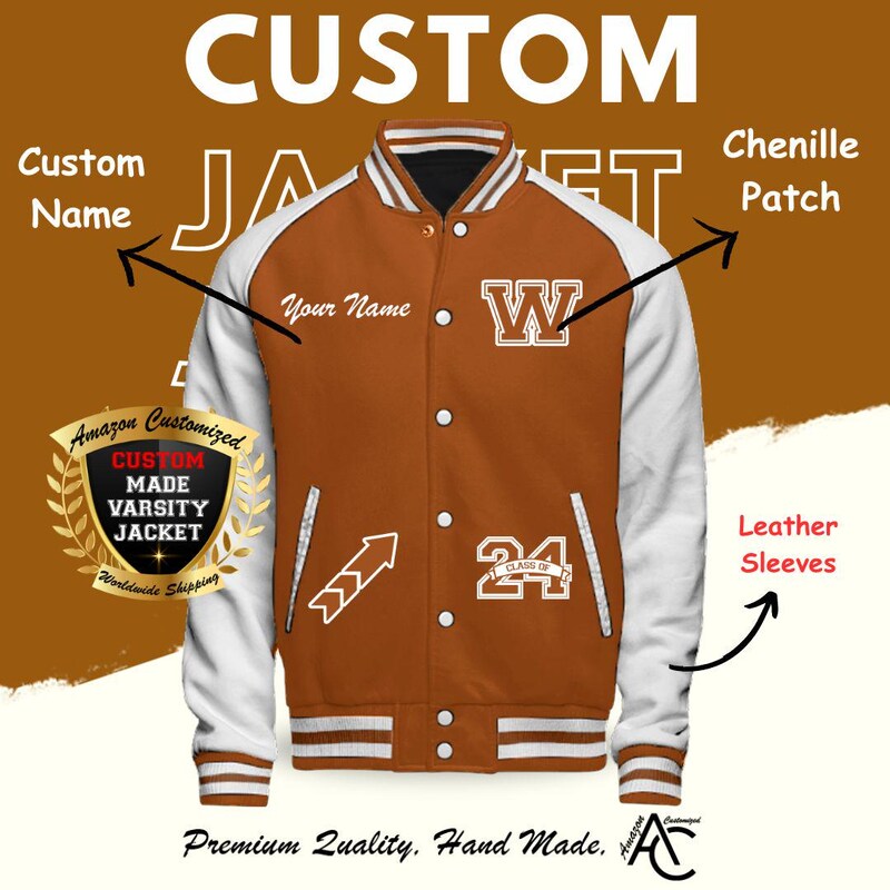 Letterman Jacket - Etsy