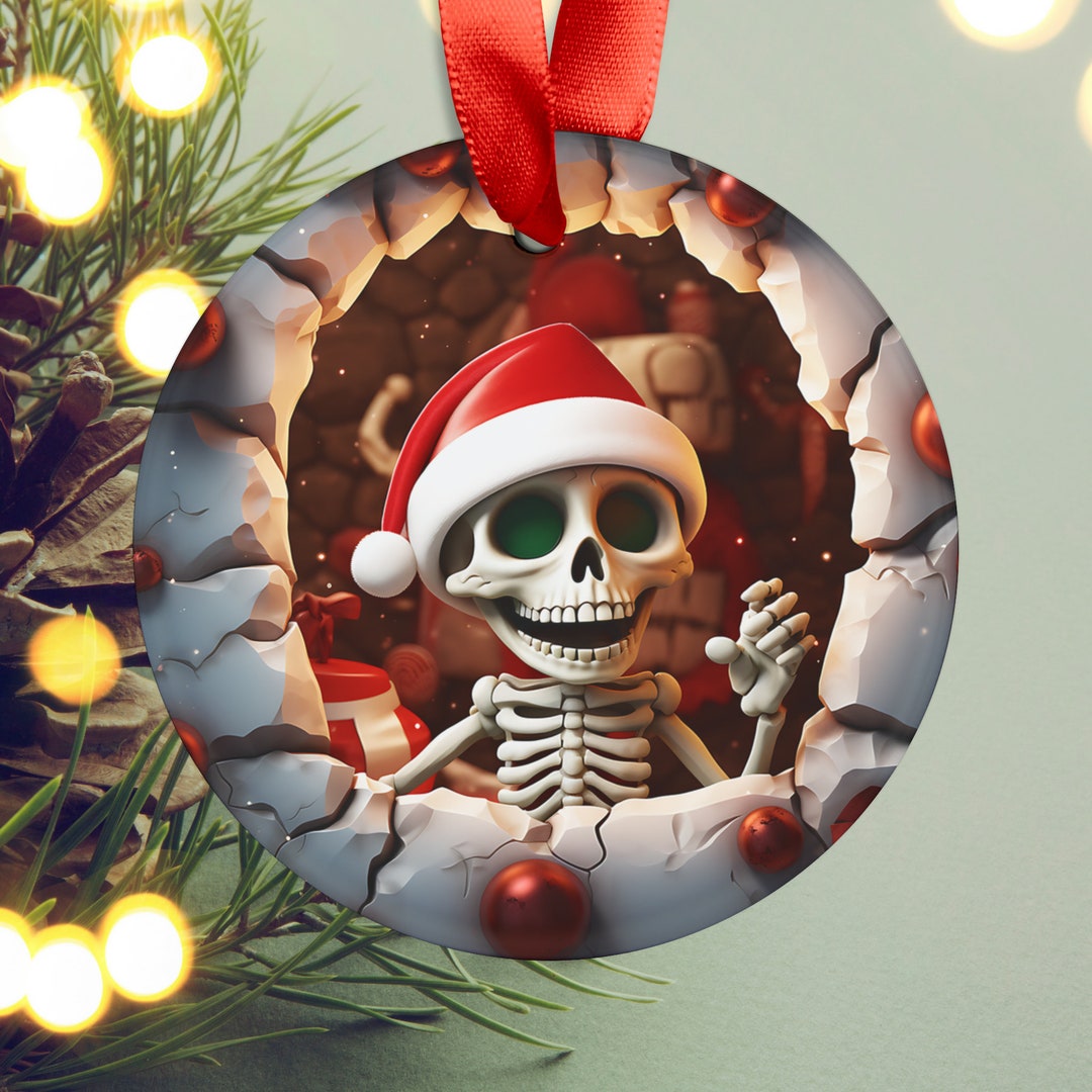 Skeleton Christmas Tree Decorations Christmas Decor - Etsy