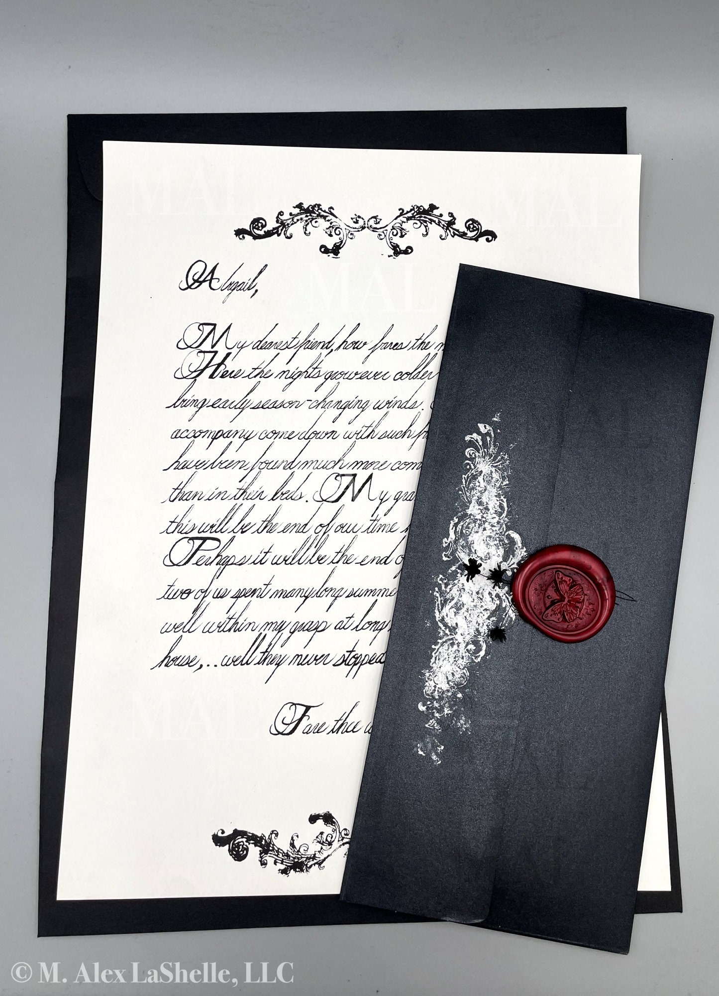 Handwritten Letter Service - Flutters in Darkness | Butterfly Seal ...
