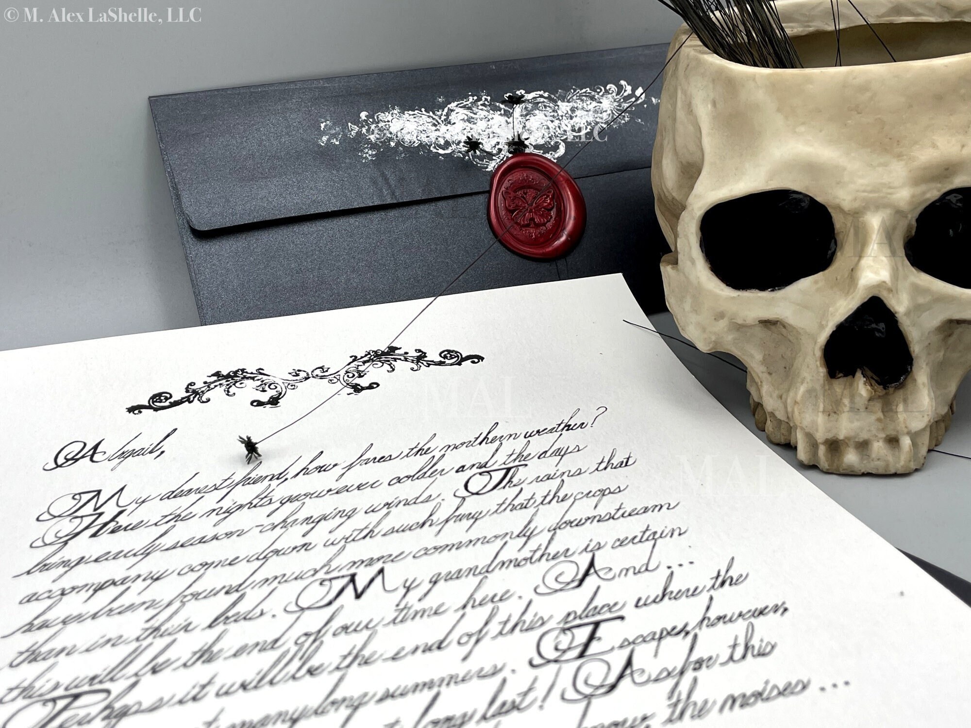 Handwritten Letter Service - Flutters in Darkness | Butterfly Seal ...