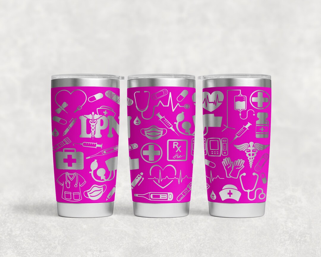 LPN Laser Engraved Full Wrap 20oz Tumbler, Digital Download, SVG ...